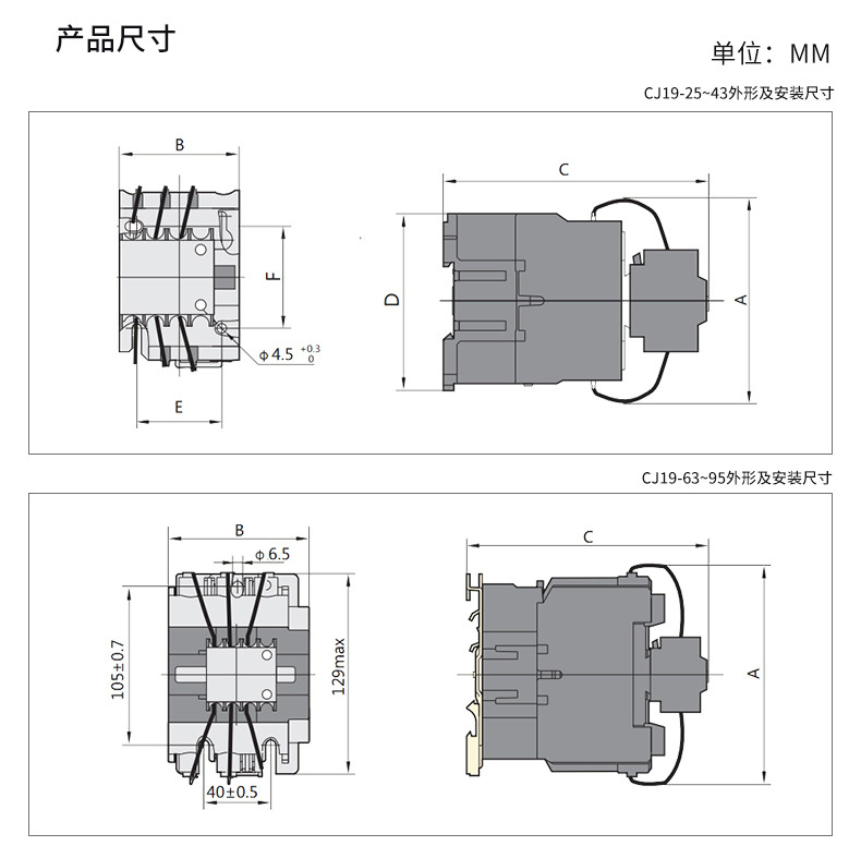 正泰切换电容式接触器交流CJ19-95/21 95/12 220V/380V-阿里巴巴