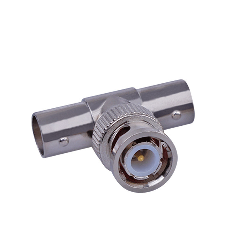 BNC一公两母转换头 BNC一公两母T形转接插头 BNC公转母监控转接头-阿里巴巴