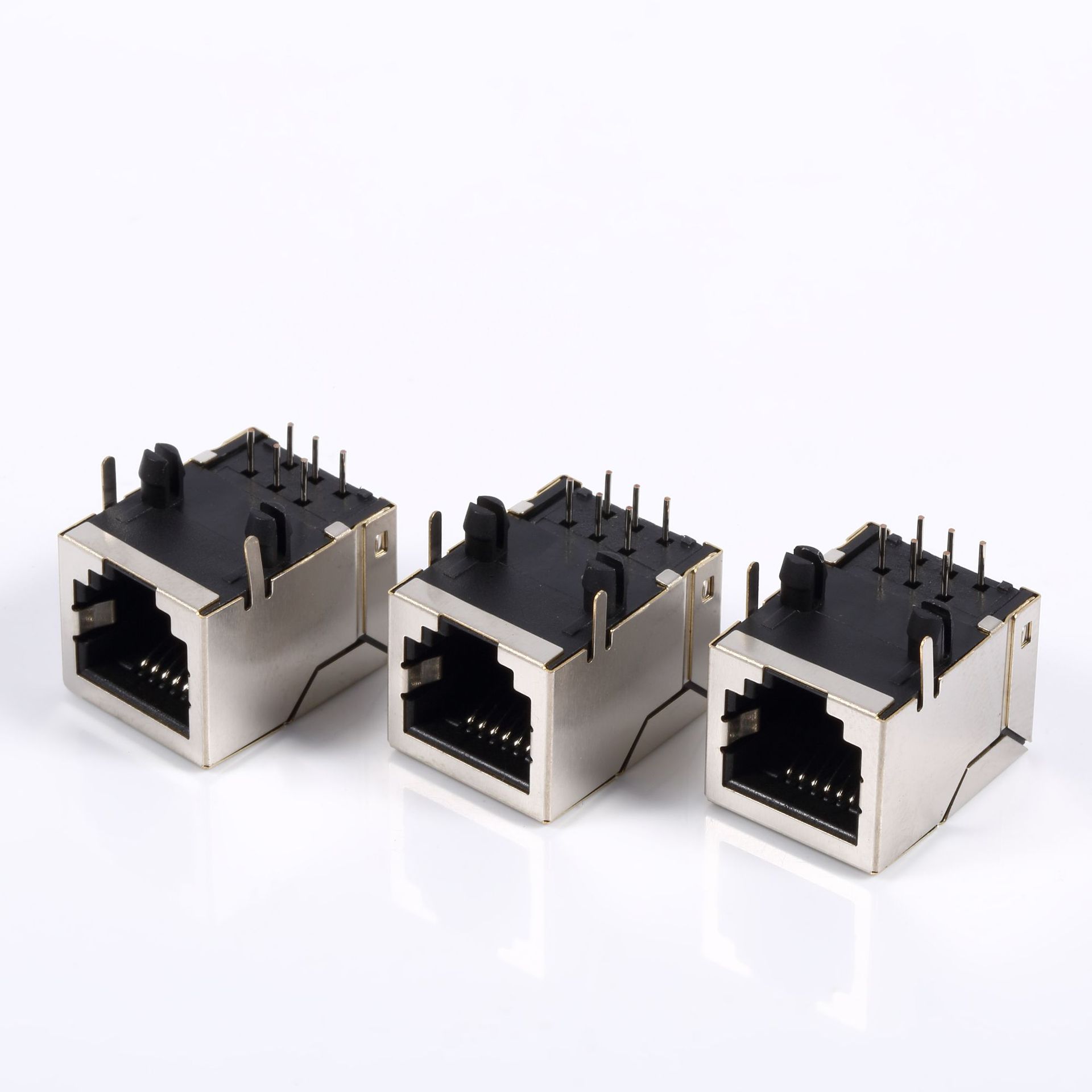RJ45 接口 RJ45 6P6 长18MM 网口 RJ45母座 RJ45插座 90度弯针-阿里巴巴