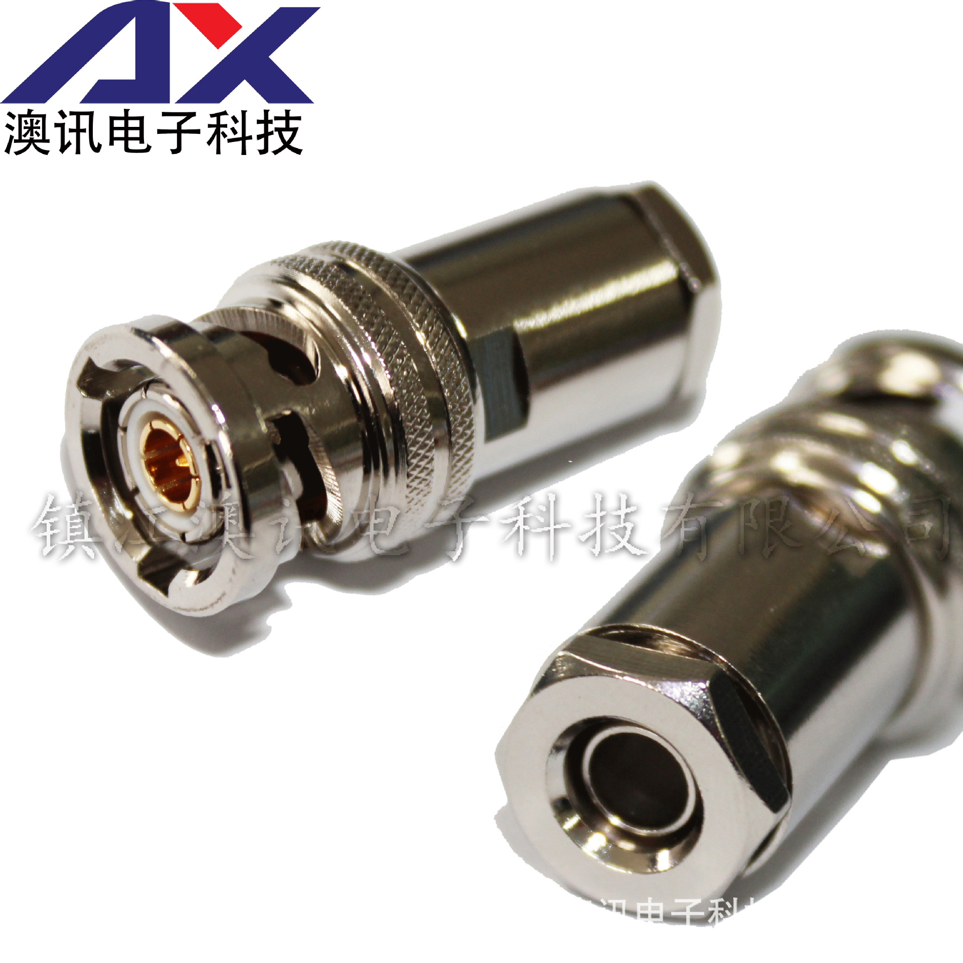 高频TRB BNC三同轴直式公头连接器PL75-47 1553B总线三卡口全铜-阿里巴巴