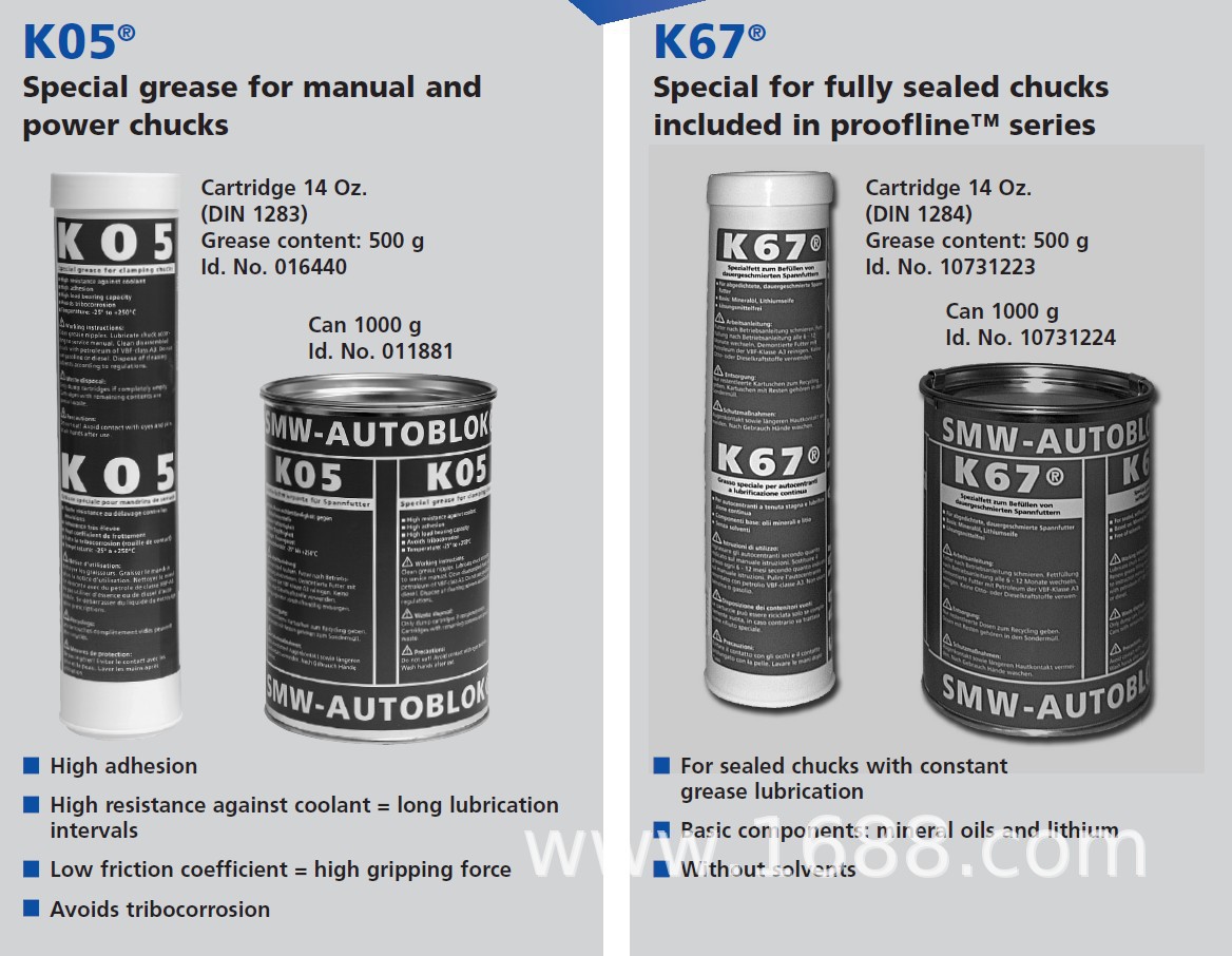 德国SMW-AUTOBLOK K05卡盘润滑脂-阿里巴巴