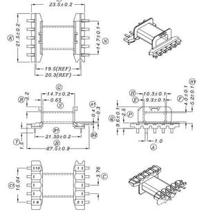 EFD20骨架滤波器骨架EFD20骨架BOBBIN开放式变压器卧式电源干式心-阿里巴巴