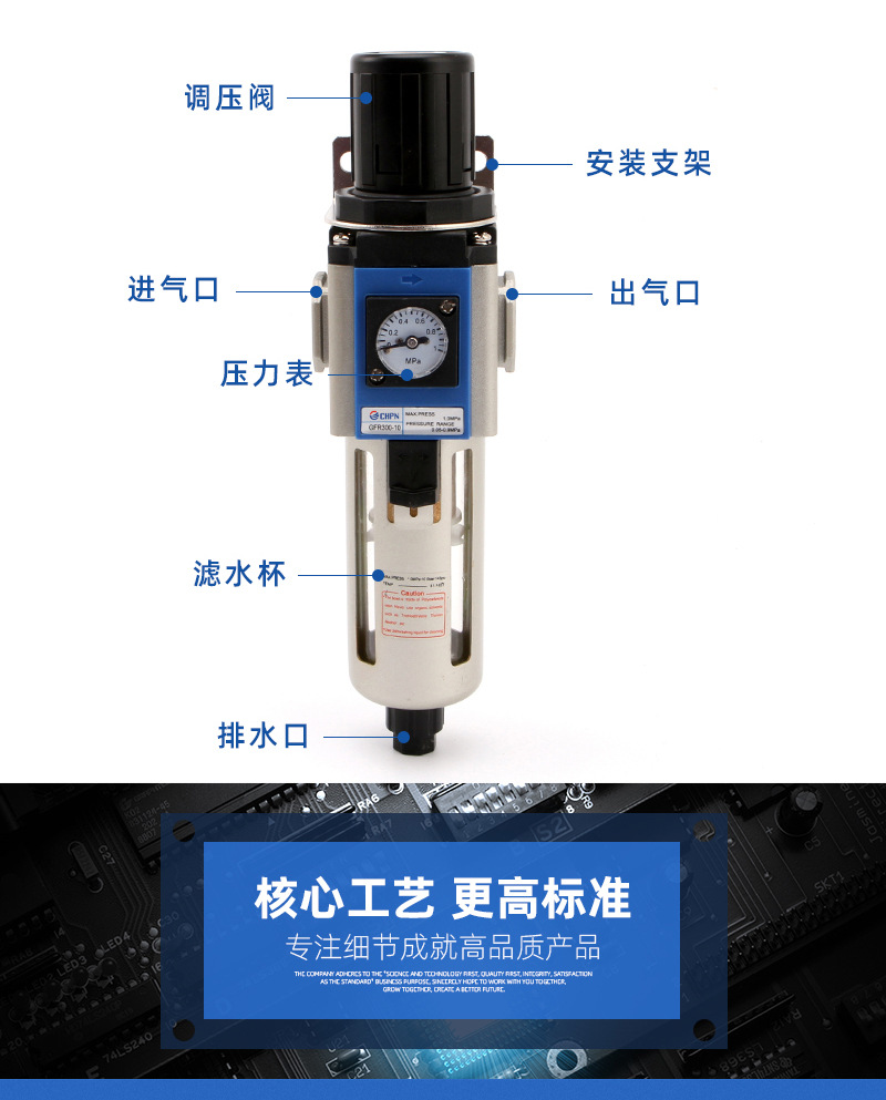 气源处理器调压过滤器GFR300-08 GFR300-10 GFR300-15-阿里巴巴