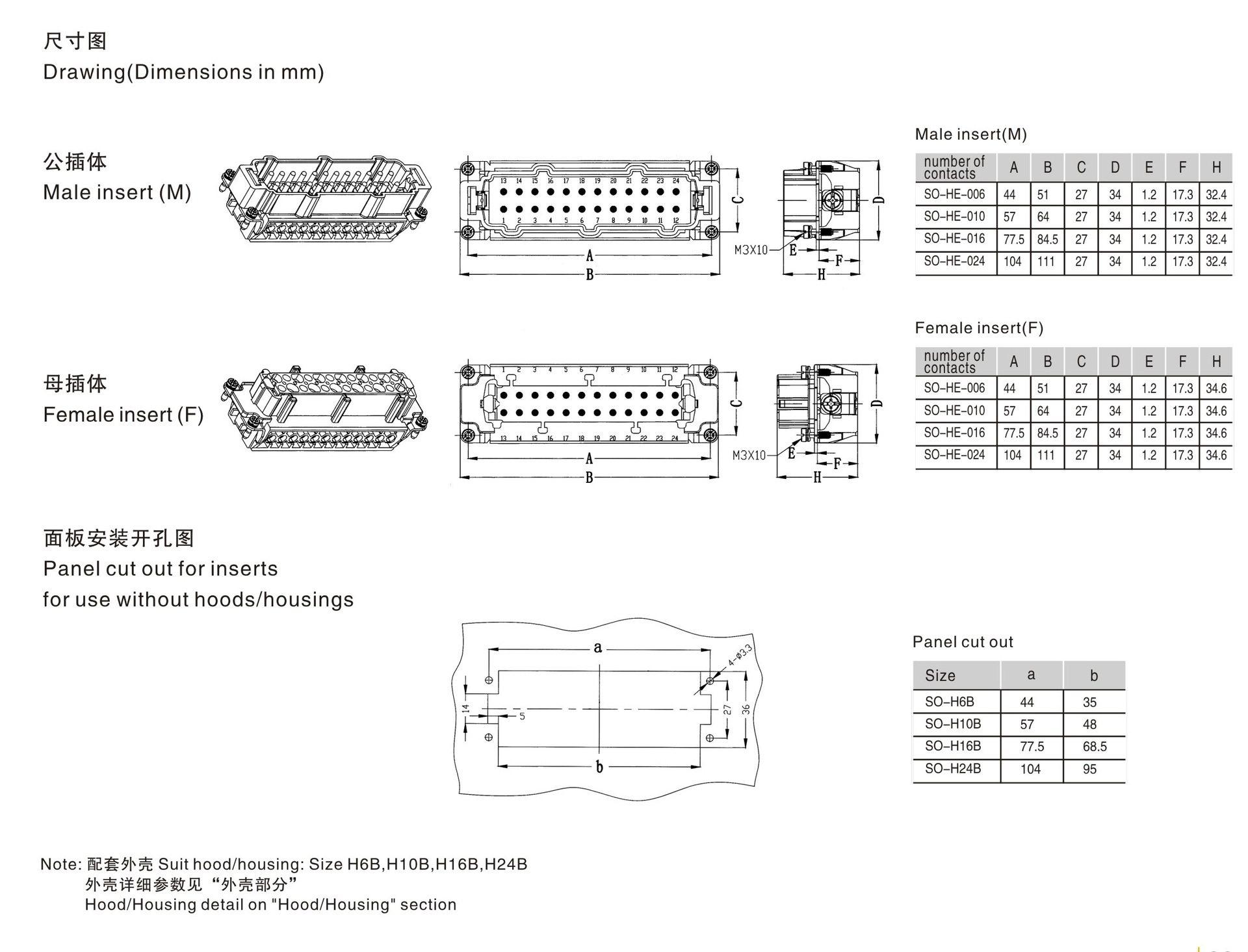 [厂家直销]思美克 HE-010-M/HE-010-F矩形插头插座 工业插头-阿里巴巴