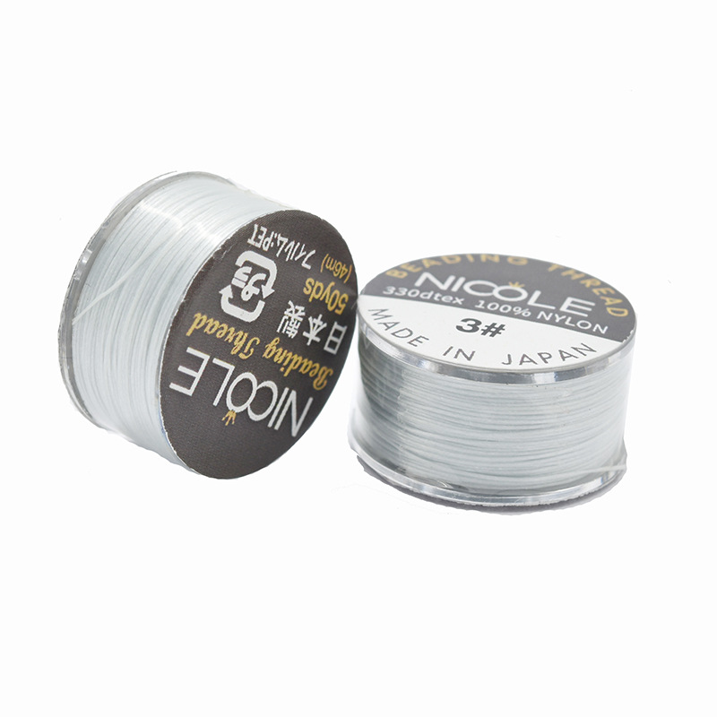 日本进口尼龙线串珠线珠宝编织线DIY饰品辅料46m穿珠用线手链线-阿里巴巴