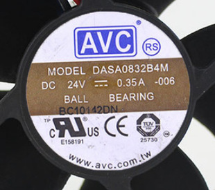 台湾AVC/奇宏 8032 8CM DASA0832B4M DC24V 0.35A 2线 变频器风扇-阿里巴巴