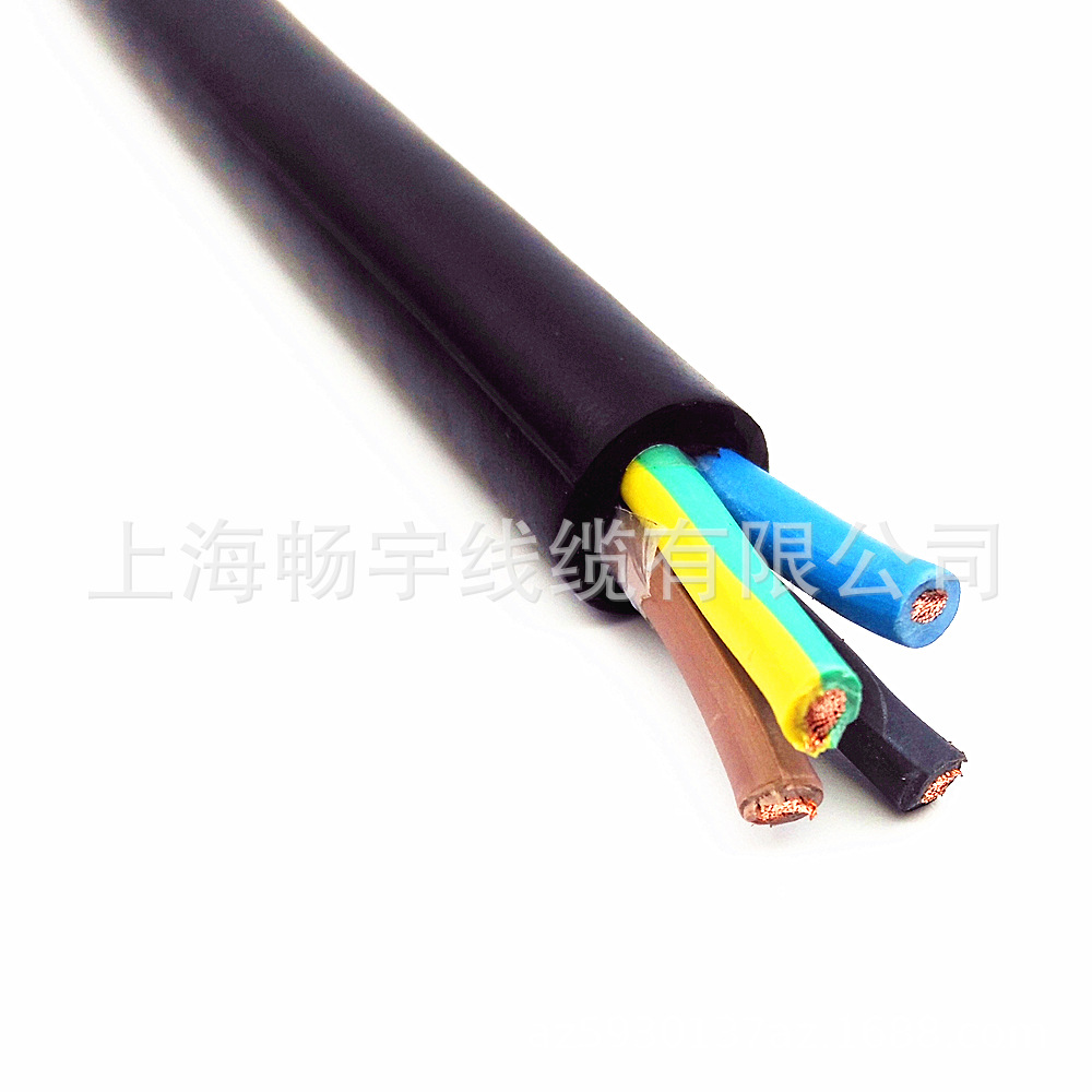上海起帆橡胶电线电缆/YZ/YC/JHS/3*4+1*2.5平方/三相四线紫铜芯-阿里巴巴