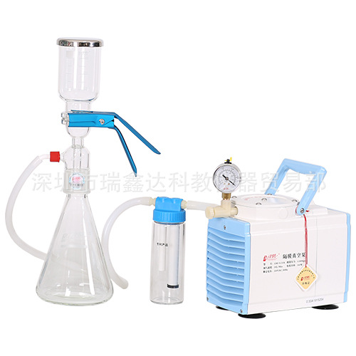 津腾隔膜真空泵抽滤装置GM-0.33A连接溶剂过滤器 防倒吸过滤装置-阿里巴巴
