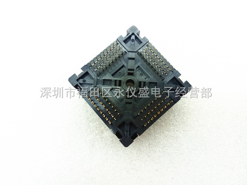 YAMAICHI 烧录座IC357-1004-014P 测试座 QFP100 TQFP100编程座-阿里巴巴