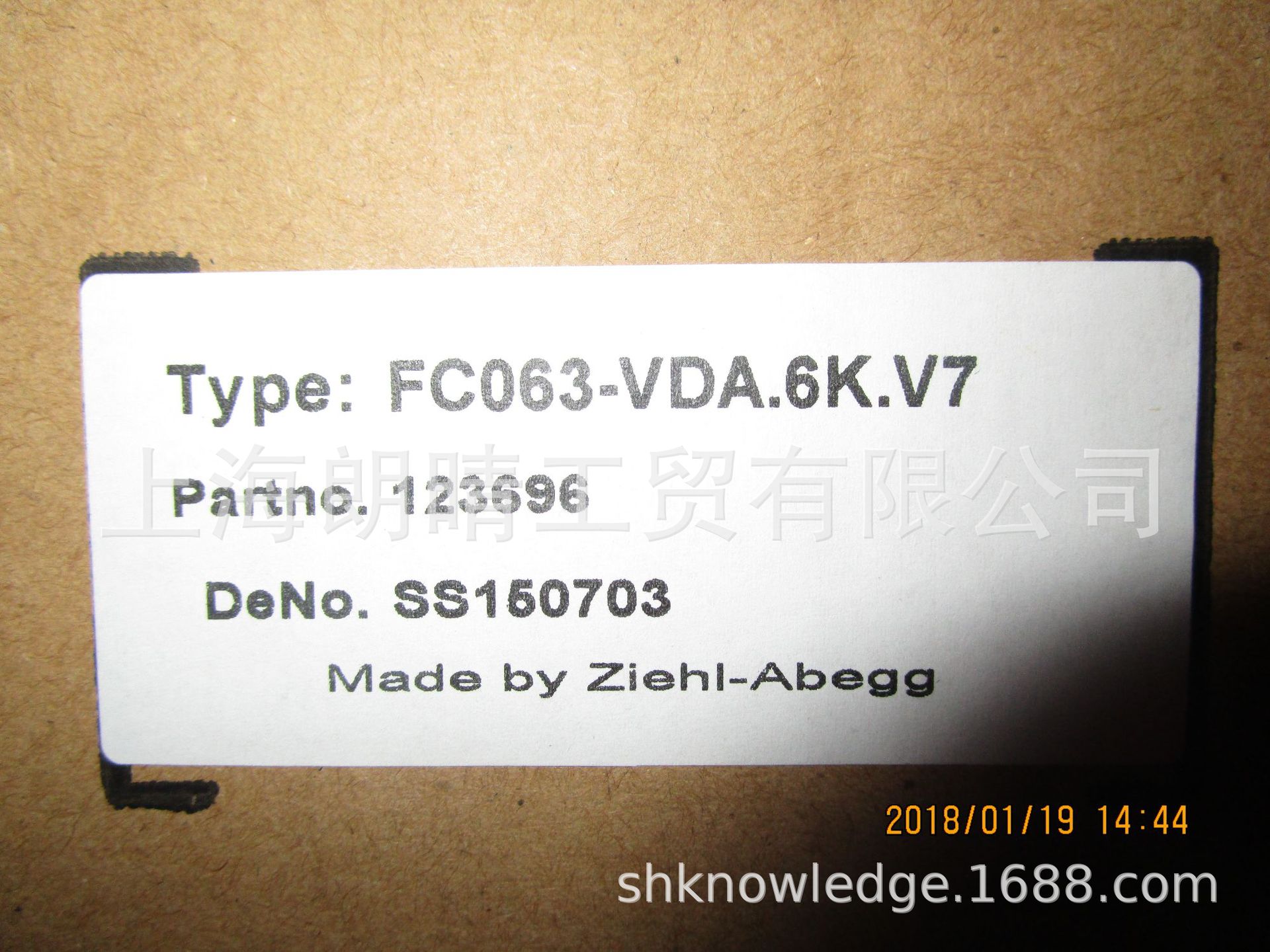 德国ZIEHL-ABEGG外转子风扇FC063-VDA.6K.V7 全新原装正品-阿里巴巴