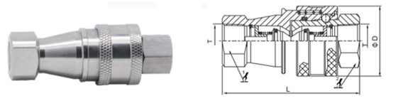 KZF2-6快速接头KZF-02SF-02PF开闭式气液快速接头ZG1/4不锈钢304-阿里巴巴
