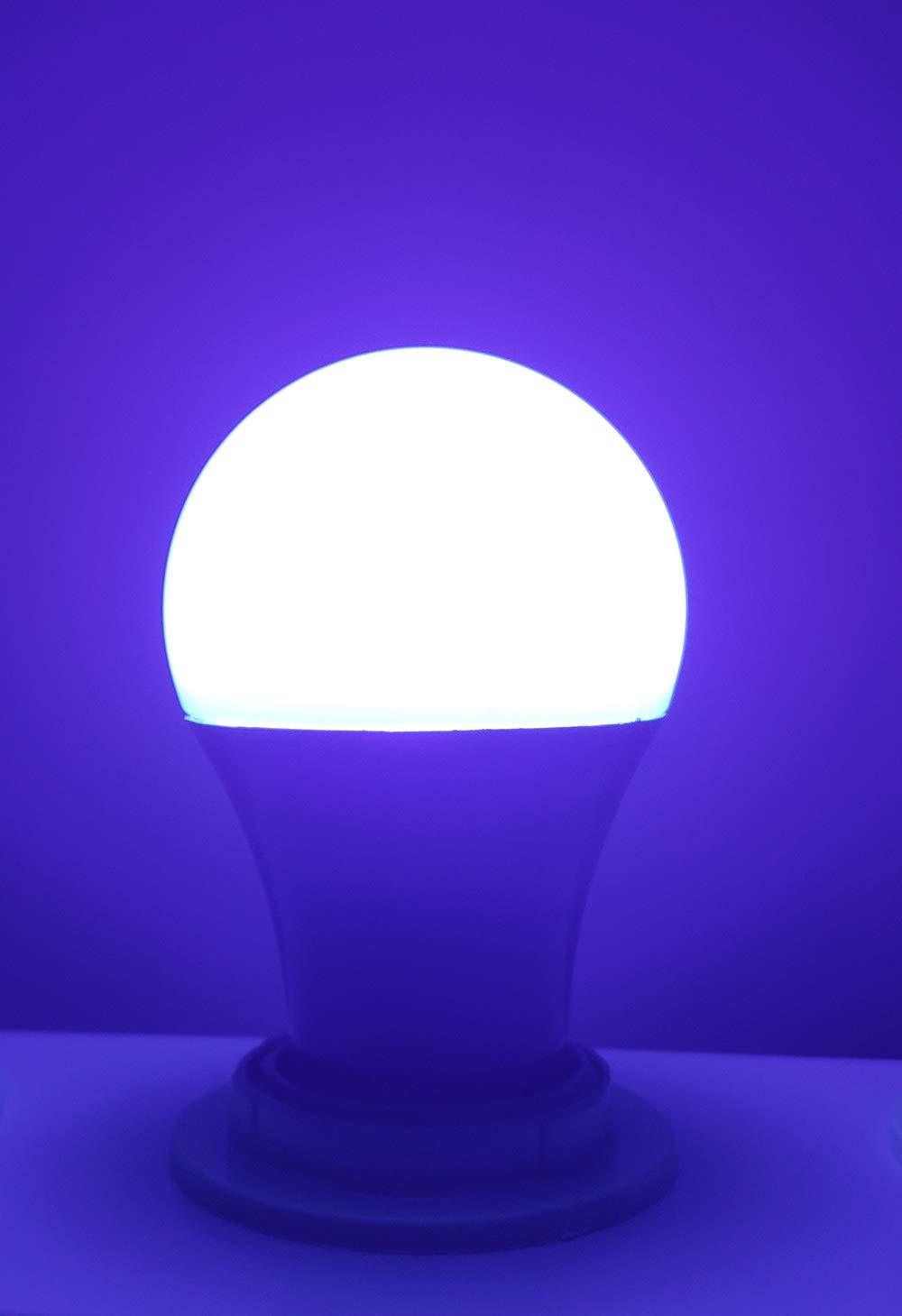 UV LED 灯泡6 W（相当于60W）A19 E26 UVA 级别 385-400nm-阿里巴巴