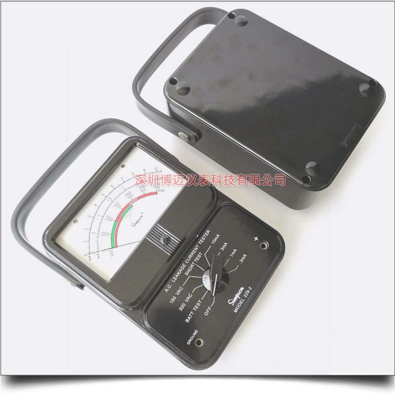 美国辛普森Simpson 229-2指针式电流表AC交流泄漏电流测试仪-阿里巴巴