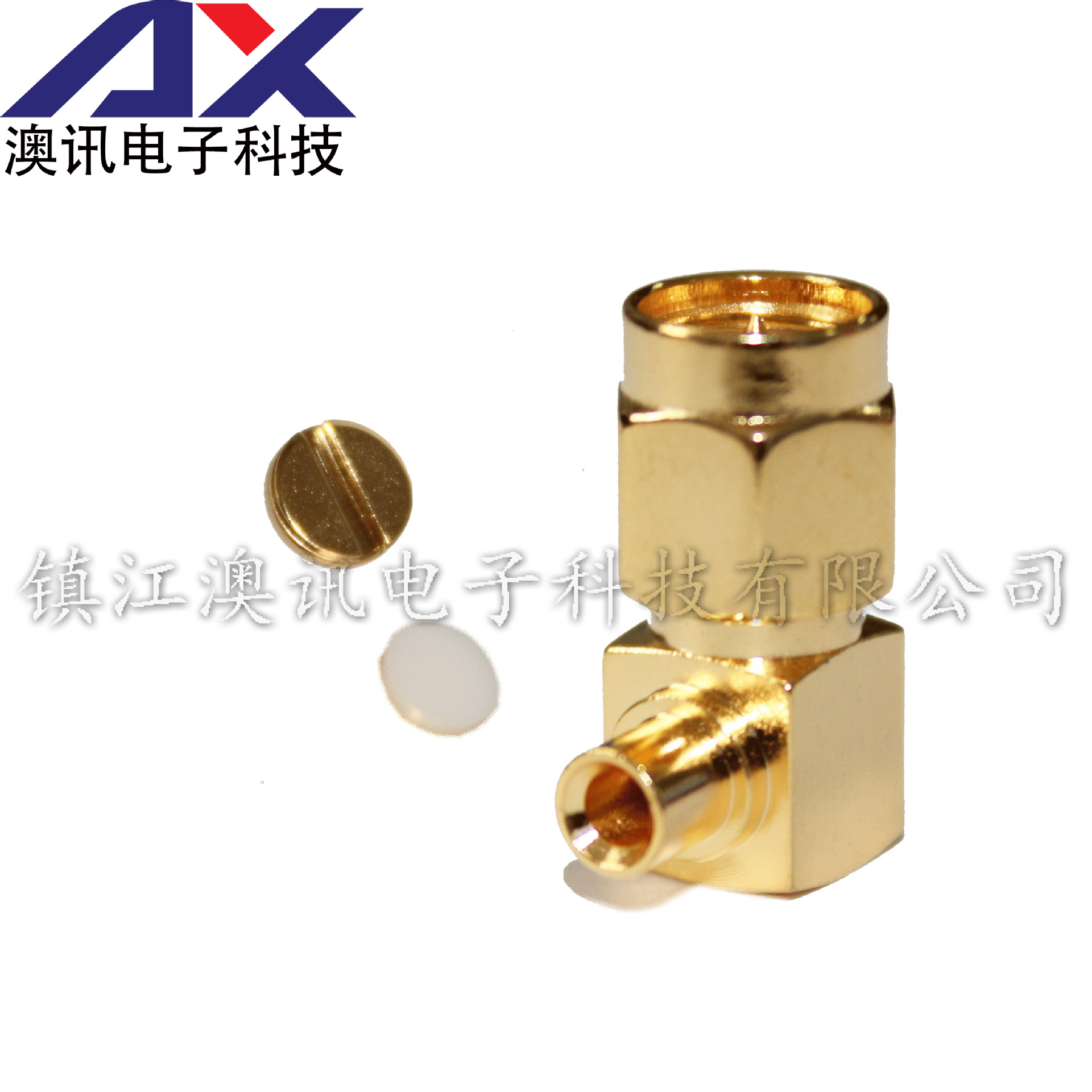 SMA-JWB2射频连接器SMA90度弯式公头适用RG405/RG086半钢半柔线-阿里巴巴