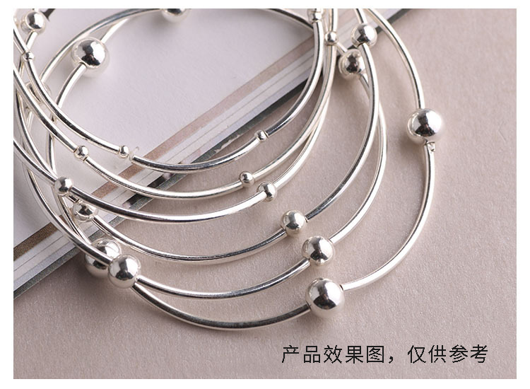 S925银配件素银配件DIY银饰品光面弯管小银管手链串珠材料光面管-阿里巴巴