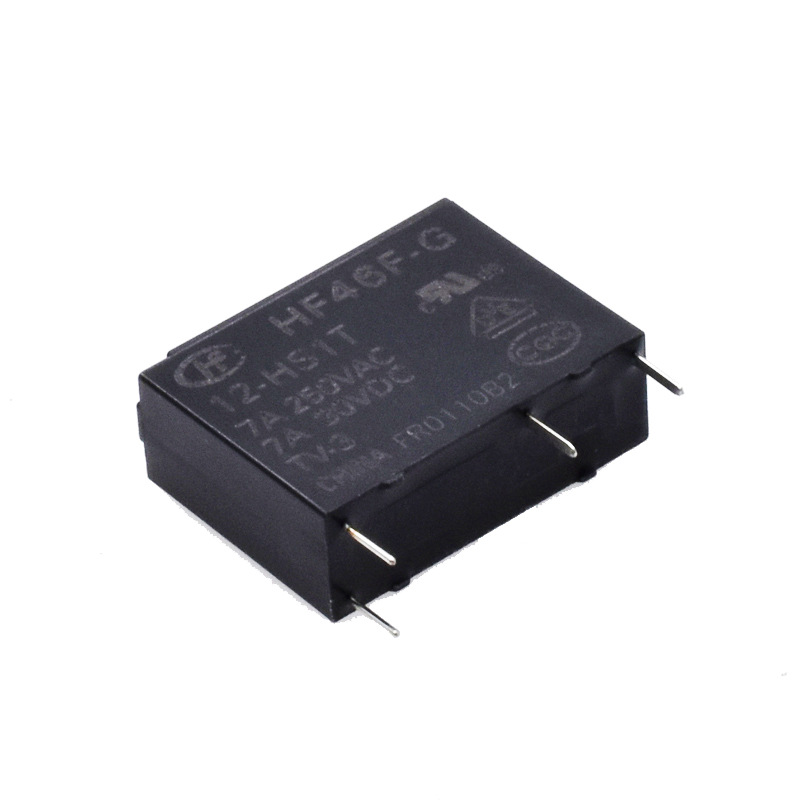 原装宏发超薄高负载继电器HF46F-G-5 12 24-HS1 HS1T 一组常开 7A-阿里巴巴