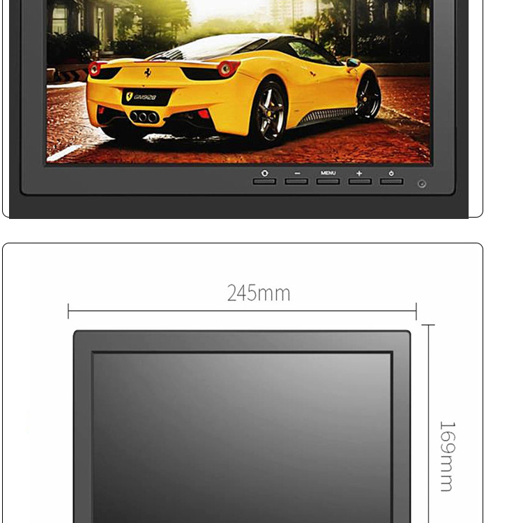 液晶10.1寸显示器分屏游戏树莓派电脑监控1280x800VGAUSBHDMIBNC-阿里巴巴