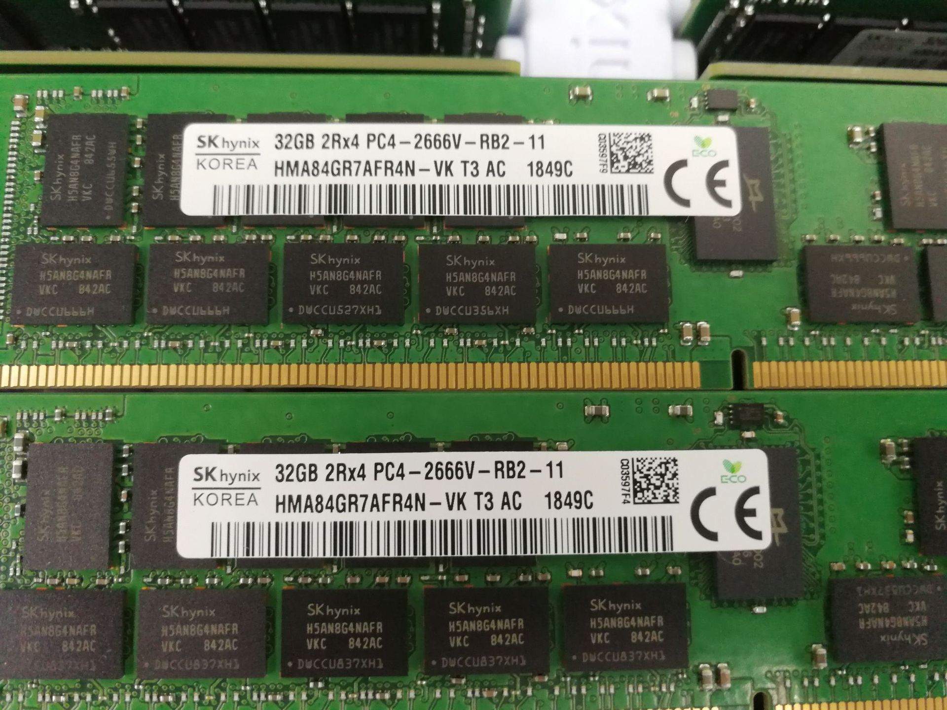 全新SK 原厂32G DDR4 2RX4 PC4-2666V服务器内存 ECC REG RDIMM-阿里巴巴