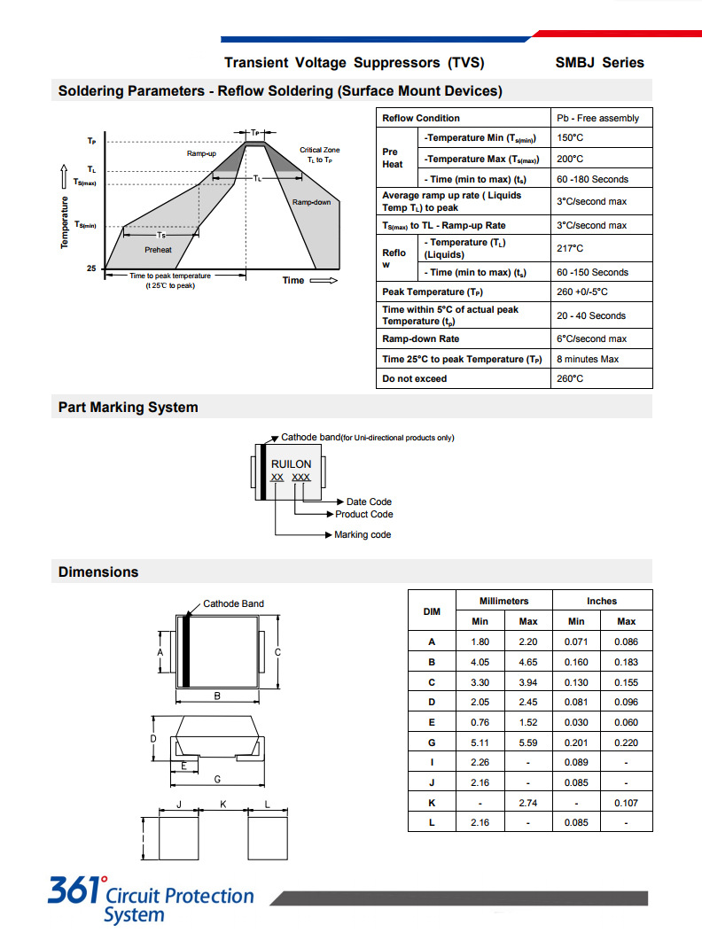 TVS二极管/SMBJ33CA 丝印CM 瞬态抑制二极管SMB(DO-214AA)RUILON-阿里巴巴