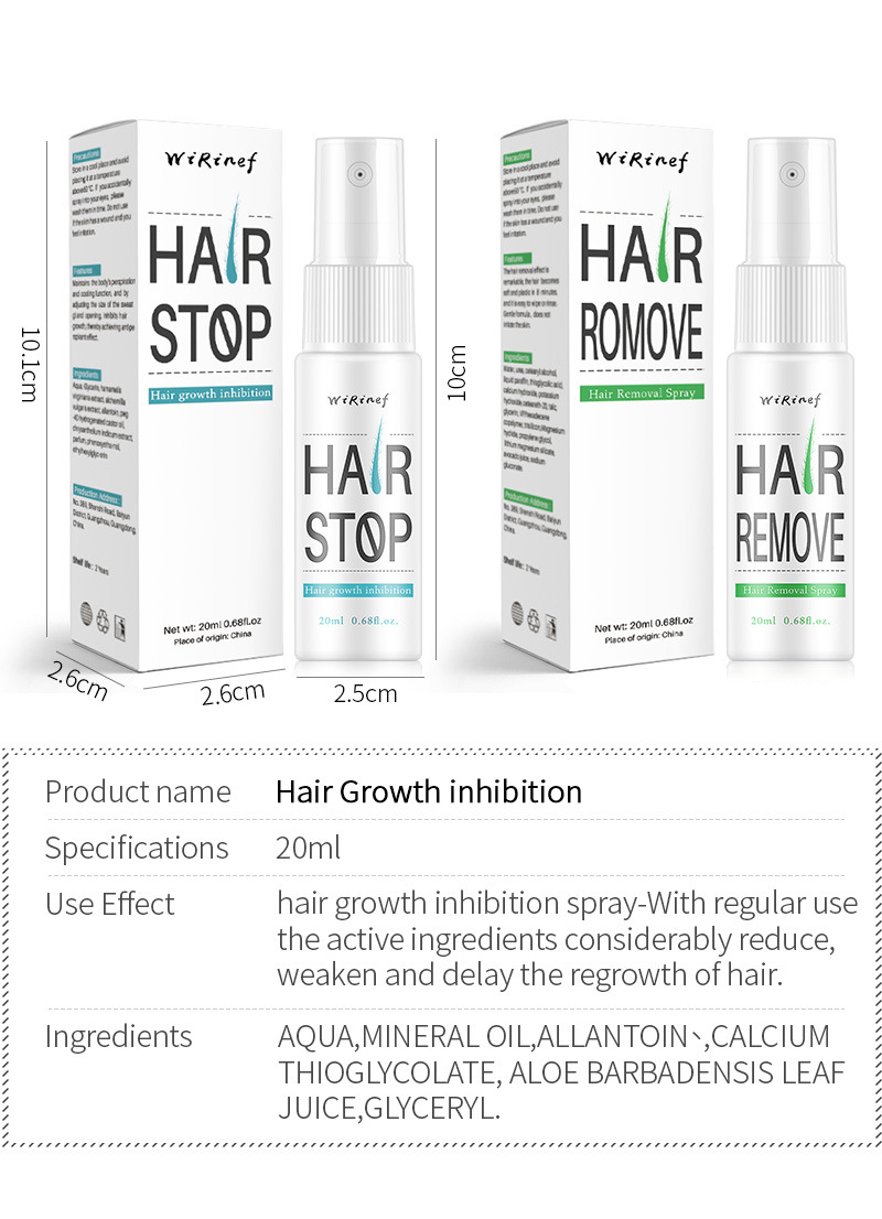 Hair Stop 毛发滋养液喷雾 Hair Inhibition Hair Remove-阿里巴巴
