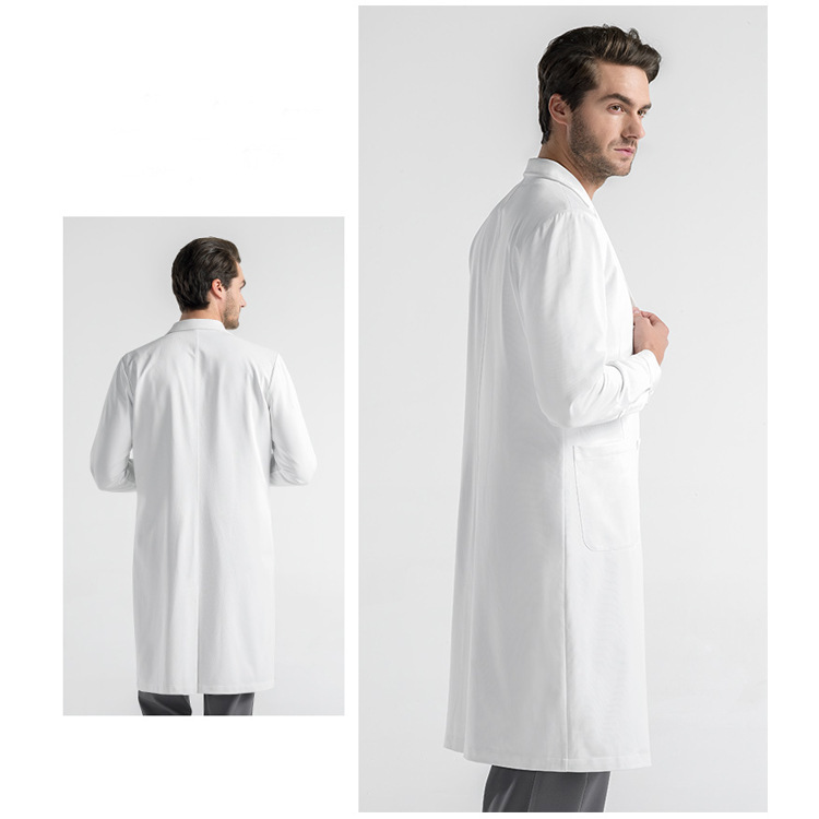 White coat Long Sleeve antistatic doctor Hospital doctor clothing men ...