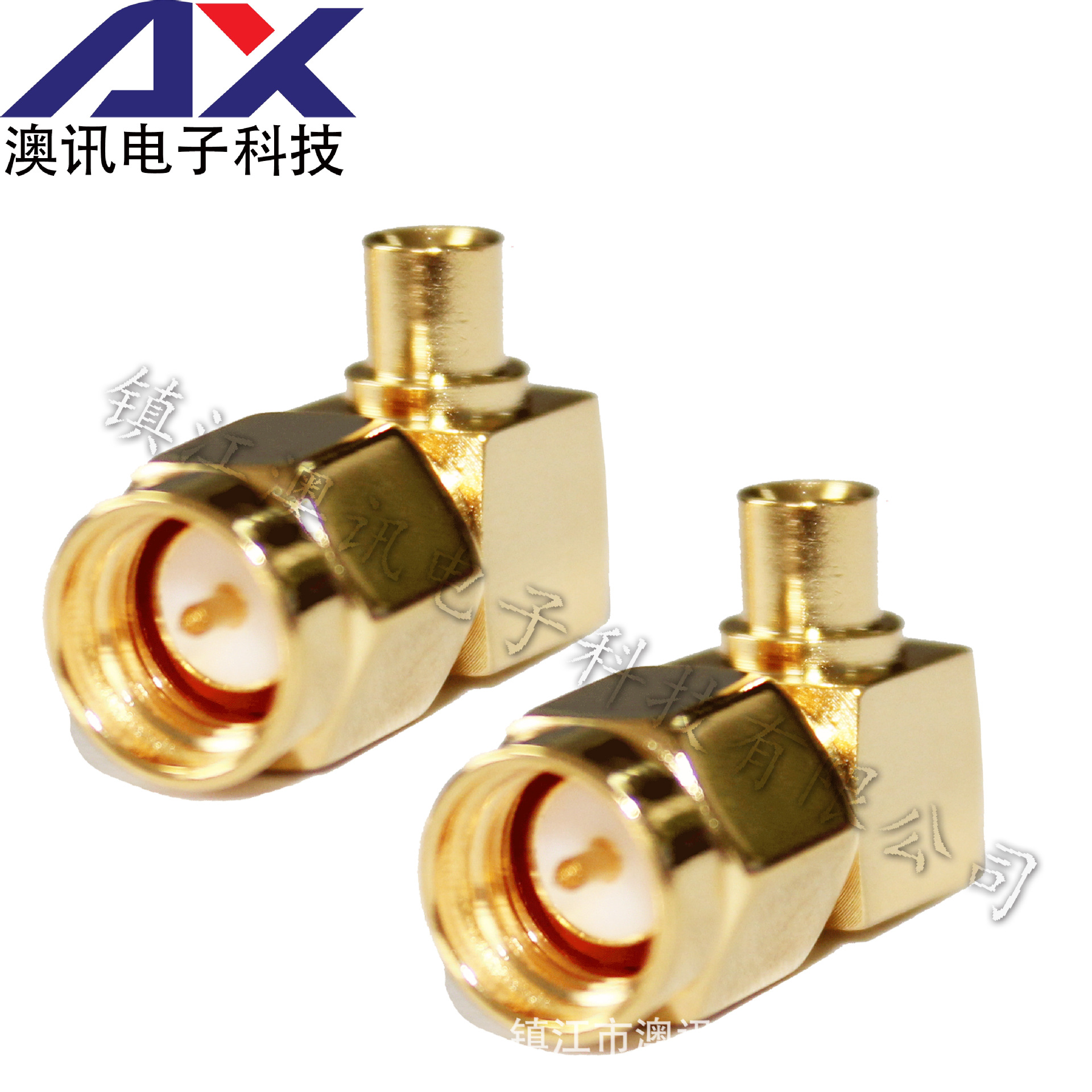 SMA-JWB2射频连接器SMA90度弯式公头适用RG405/RG086半钢半柔线-阿里巴巴