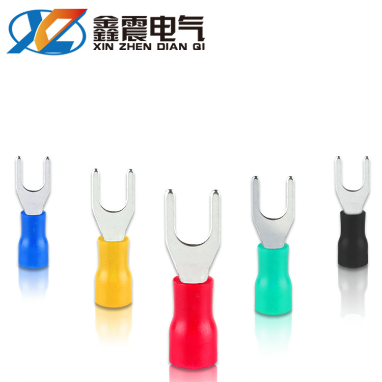 供应SV1.25-4S冷压接线端子 叉形U型Y型 端头预绝缘铜鼻子1000只-阿里巴巴