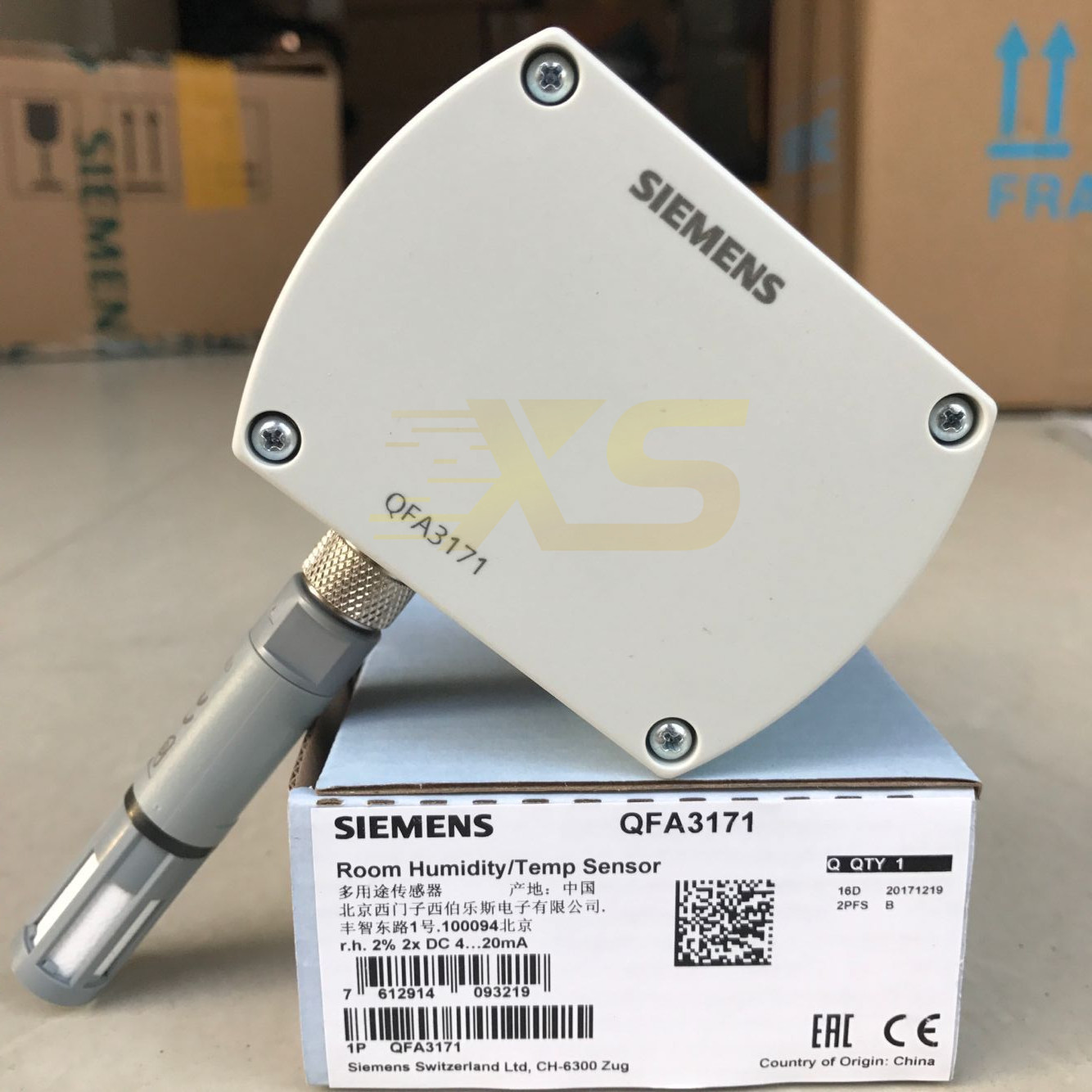 SIEMENS/西门子室内温湿度传感器QFA3171D带液晶显示温湿度变送器-阿里巴巴