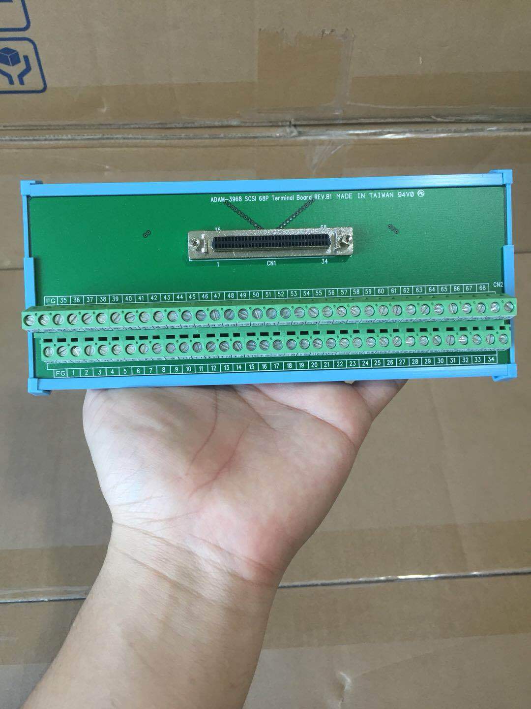研华DIN导轨安装的68脚SCSI-II接线端子ADAM-3968螺丝端子模块-阿里巴巴