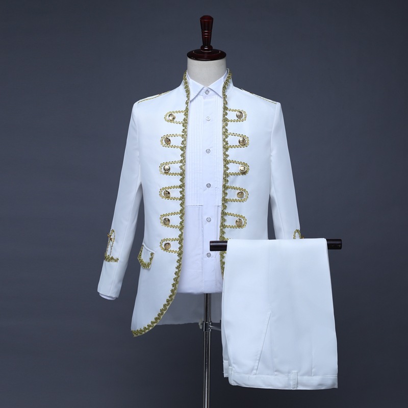 men's jazz dance suit blazers European men button court show dress men ...