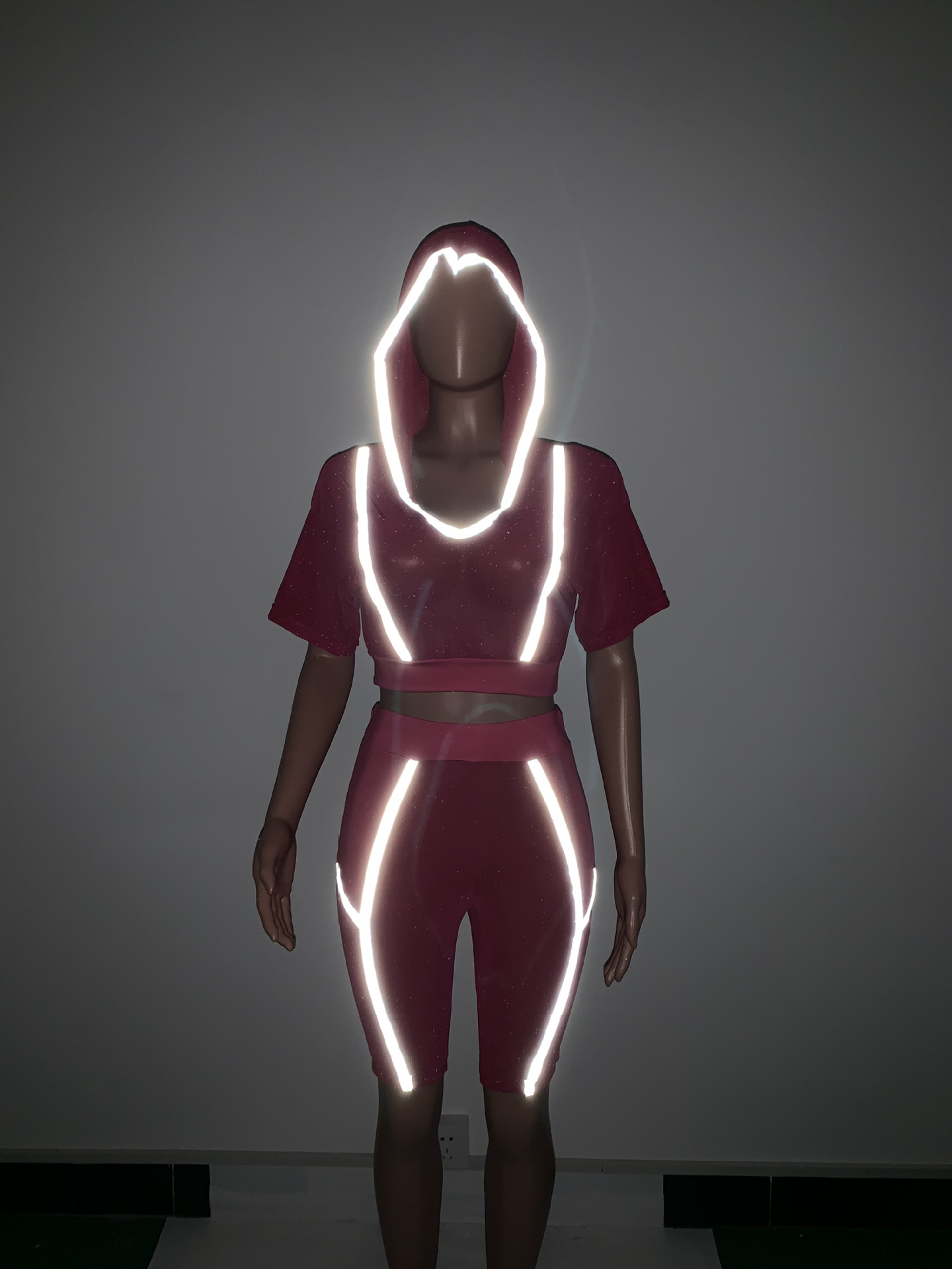 DN8245跨境2019夏季性感气质欧美女装拼接时尚休闲套装夜店服-阿里巴巴