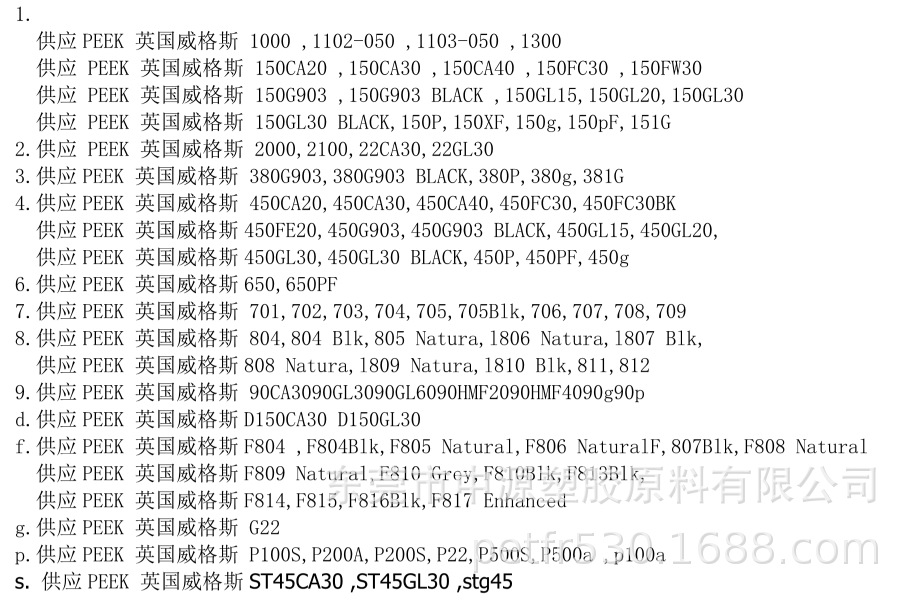PEEK粉料 英国威格斯 703 VICTREX 涂层 抗伽马辐射 塑胶料-阿里巴巴