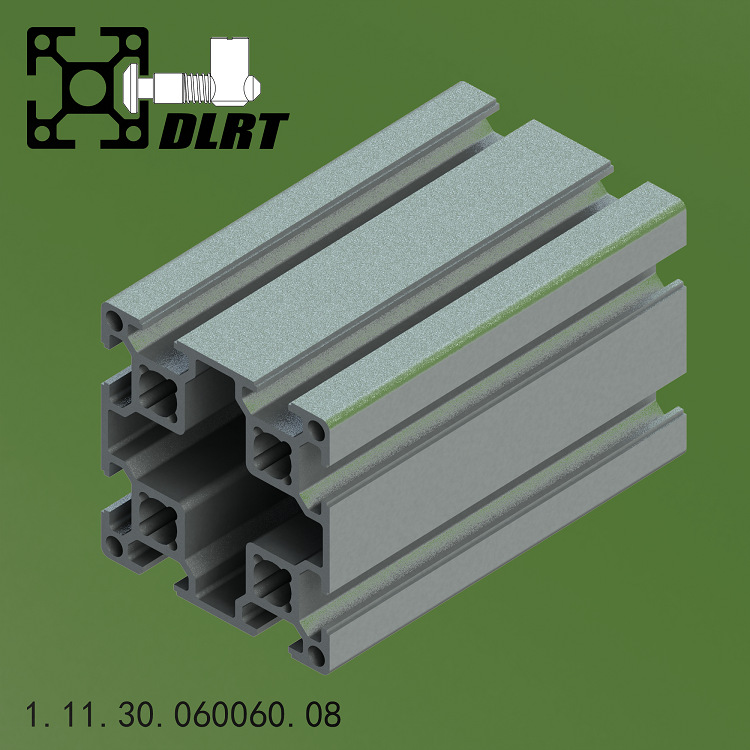 工业铝型材6063-T5 磨砂面60X60 6槽 挤压铝流水线型材锐拓现货-阿里巴巴