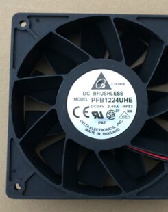 原装台达 PFB1224UHE-8F53 24V 2.40A 12038 12CM 2线 变频器风扇-阿里巴巴