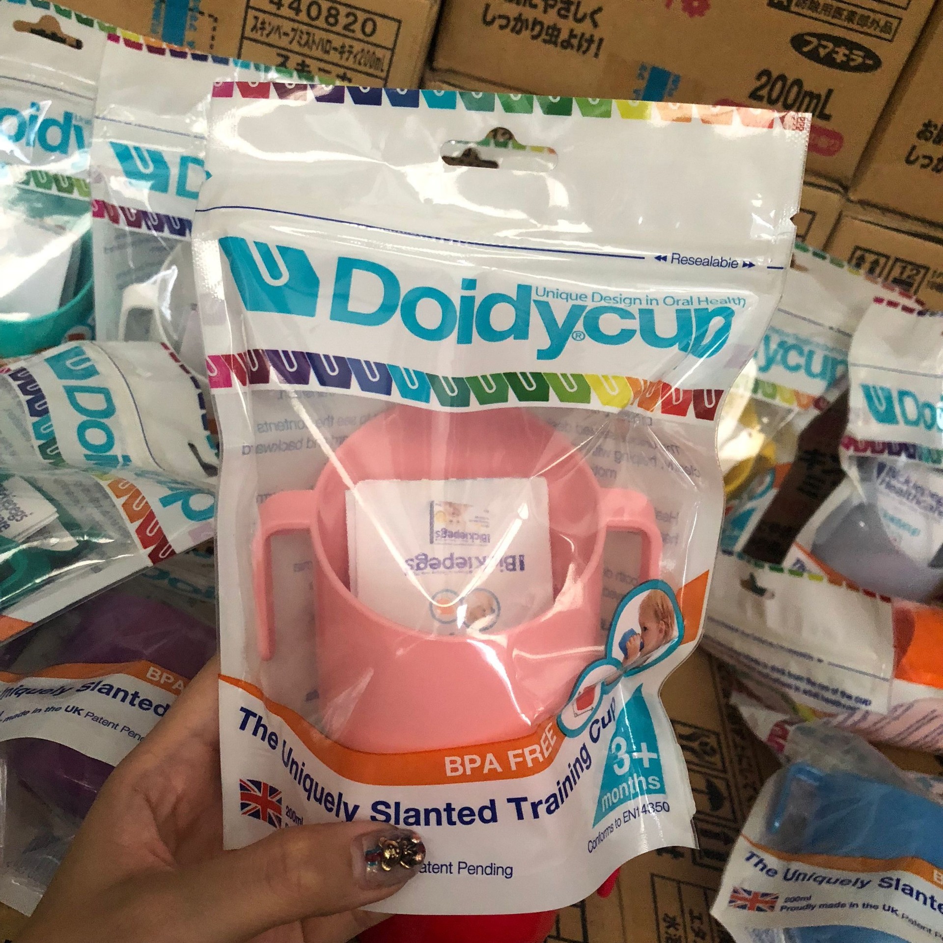 英国多迪Doidy Cup倾斜口杯带手柄宝宝训练喝水杯子学饮杯牛奶杯-阿里巴巴