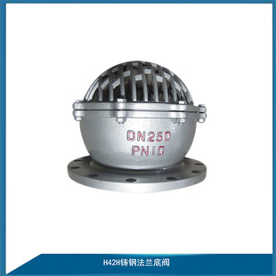 铸钢法兰底阀H42H-10C水 碳钢抽水泵吸水底阀 止回升降立式井底阀-阿里巴巴