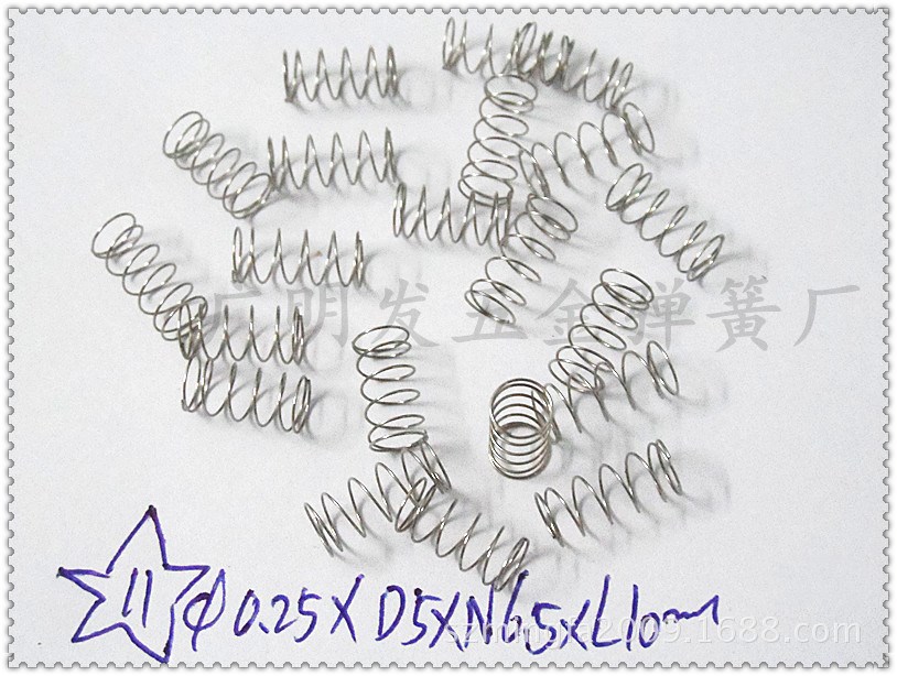 弹簧尺寸：线径0.25mm*外径5mm*/内4.5mm*高度10mm-阿里巴巴