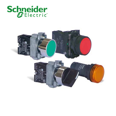 施耐德开关_施耐德金属头按钮选择开关 绿色led指示灯 ac220v - 阿里巴巴