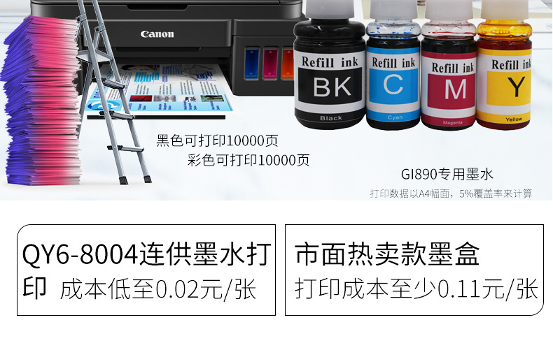 兼容佳能G1800 G2810 G2800 G3800 G3810 G4800 ca91连供墨盒喷头-阿里巴巴