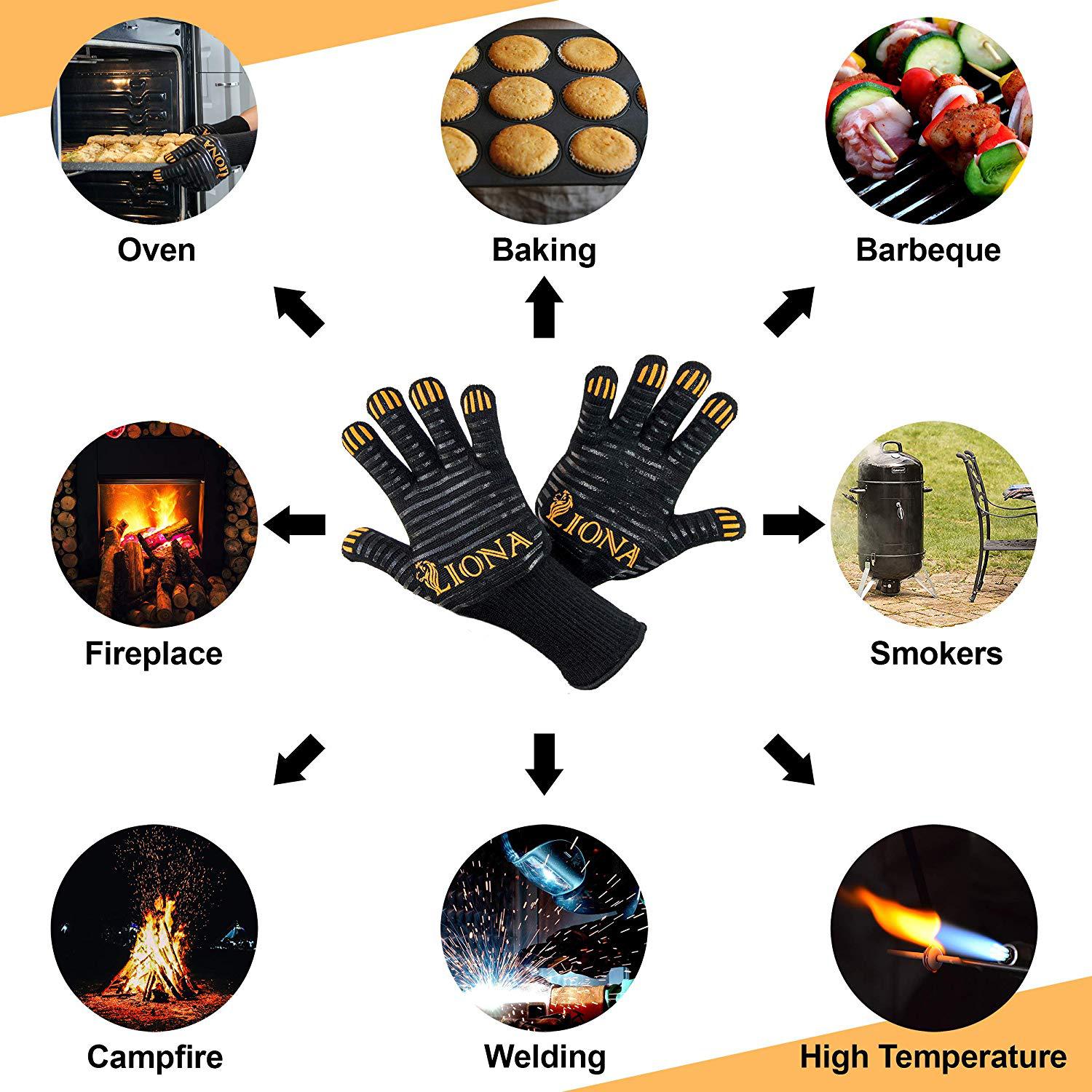 外贸芳纶耐高温800度烧烤隔热硅胶棉手套 BBQ阻燃防火烧烤微波炉采购价格、怎么样、行情市场-CCEE选品中心