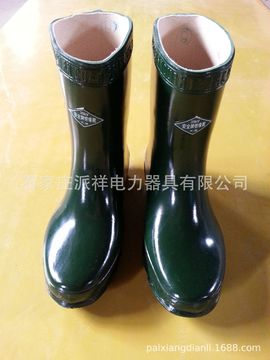 双安牌绝缘靴35KV高压绝缘靴绿色高筒绝缘鞋码数全-阿里巴巴