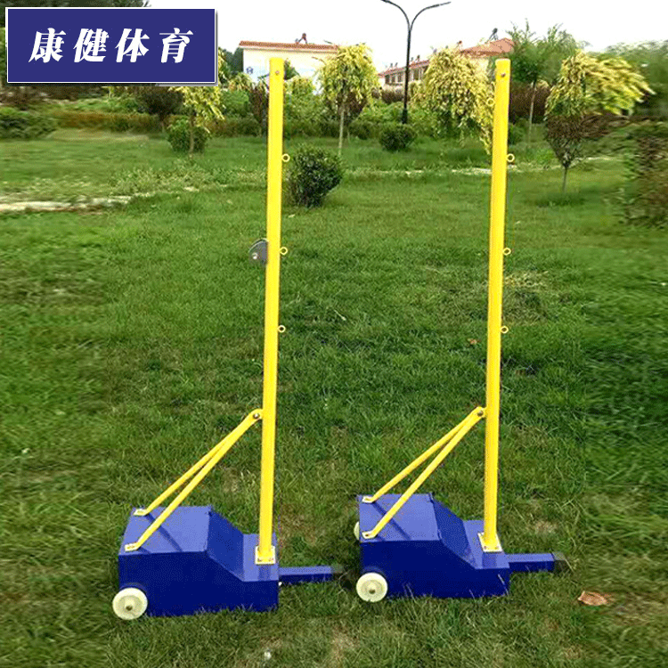 羽毛球网架网柱 便携式标准移动式固定式比赛羽毛球柱架子-阿里巴巴