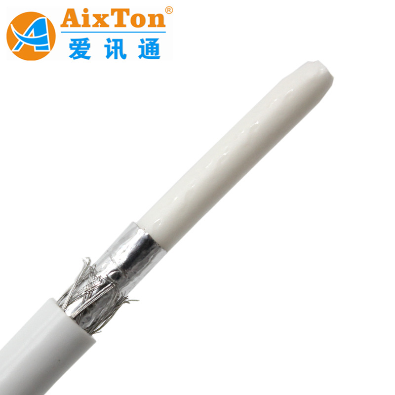RG6同轴线 白色 SYWV75-5闭路有线电视线 国标纯铜同轴电缆-阿里巴巴