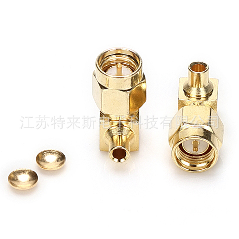 SMA-JWB2弯公头公针90度 接RG405半钢线086半柔线全铜镀真金-阿里巴巴