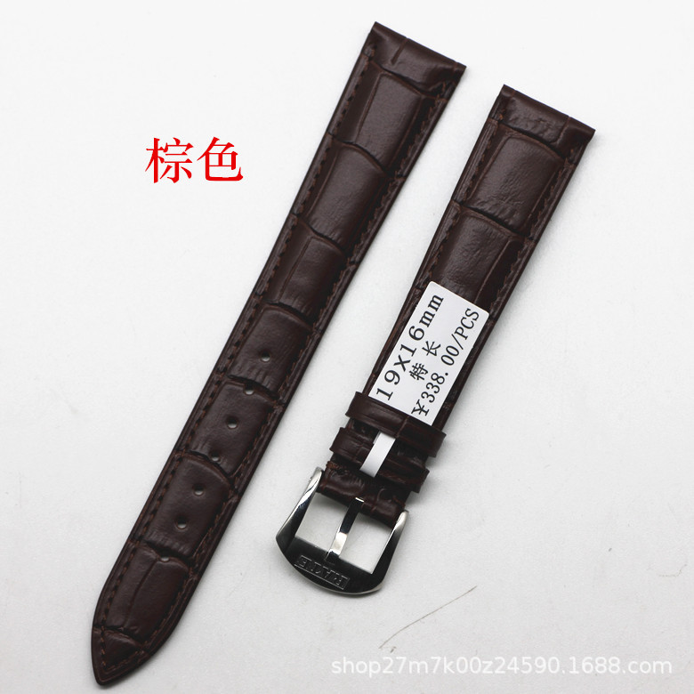 手表配件t9801特加长牛皮表带 竹节花压线大鳄鱼纹厚真皮压花皮带-阿里巴巴