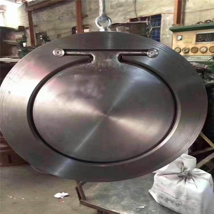 翻板式止逆阀DN200薄形止回阀H74H-10C对夹单板圆片式止回阀-阿里巴巴