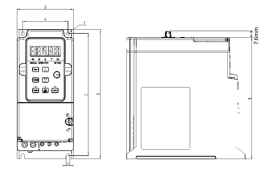 HLOIP海利普变频器HLP-NV0D7521B 单相220V 0.75KW 变频器批发-阿里巴巴