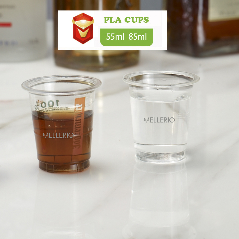 麦瑞pla杯子 3盎司PLA塑透明料杯 可堆肥降解试饮杯子-阿里巴巴