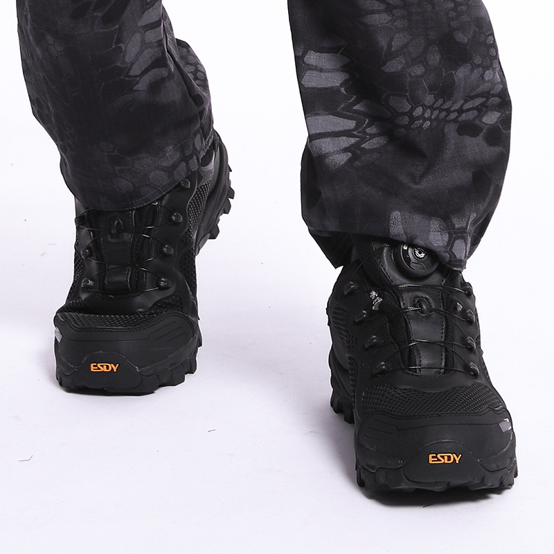 ESDY户外旋钮扣系带登山鞋 徒步鞋 训练战术靴迅闪鞋 C206-阿里巴巴
