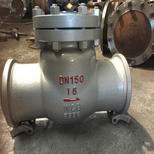 旋启式法兰止回阀 H44H-16C DN150 铸钢蒸汽止回阀 逆止阀-阿里巴巴